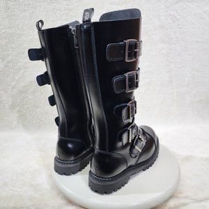 Demonia | Shoes | Demonia Riot8bk 18 Eyelet Unisex Steel Toe Knee Boot ...